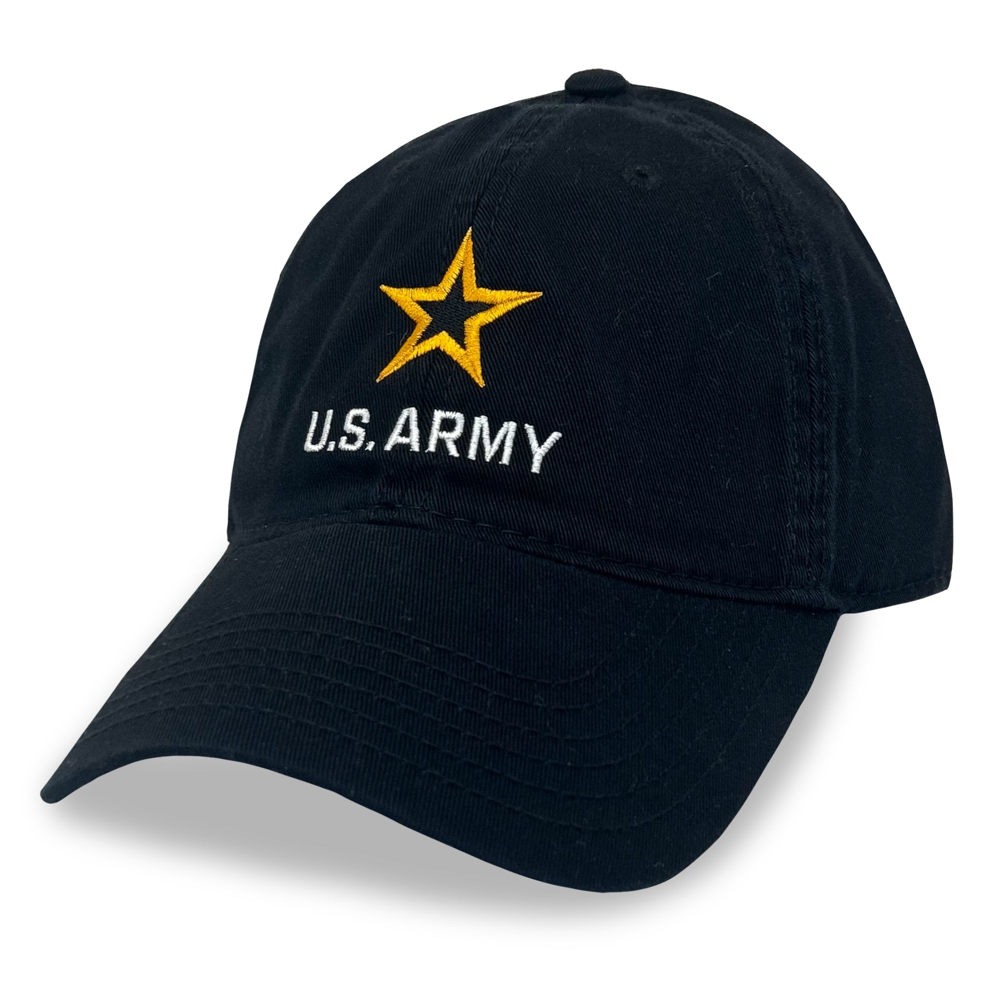 Army Star Stacked Logo Hat (Black) – The Cover Bag